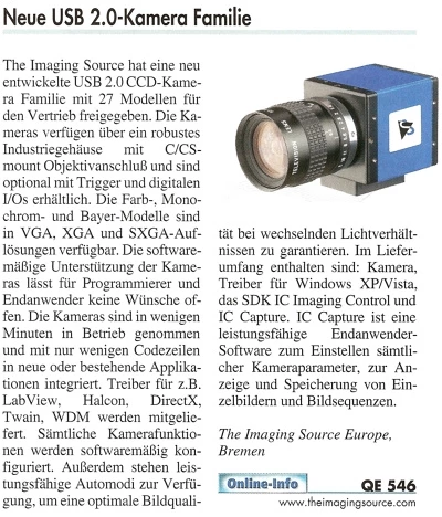 The Imaging Source Press Review - May 2008